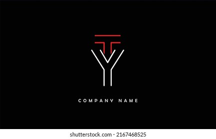 Ty Yt Alphabets Letters Logo Monogram Stock Vector (Royalty Free ...