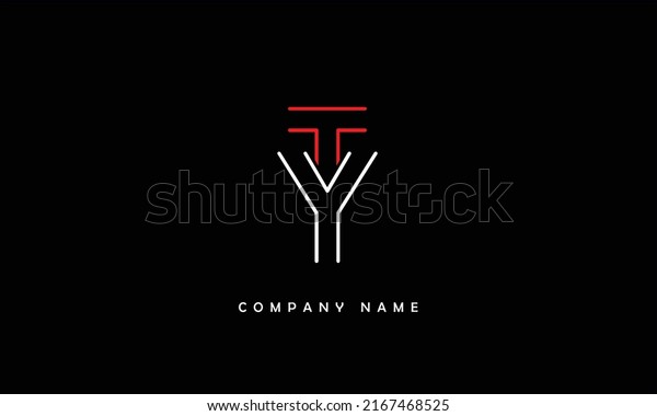 Ty Yt Alphabets Letters Logo Monogram: เวกเตอร์สต็อก (ปลอดค่าลิขสิทธิ์ ...
