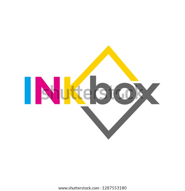 Type Box Square Symbol Box Cyan Stock Vector (Royalty Free) 1287553180