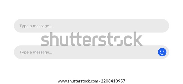 Type Message Bar Icon Vector Social Stock Vector (Royalty Free ...
