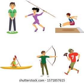 Type Sport Vector Illustration Icon Set Stock Vector (Royalty Free ...