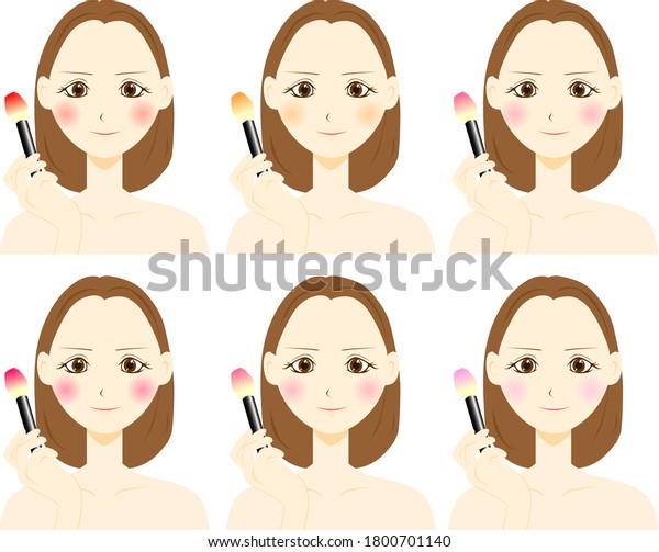 Types Blush Vector Illustration Stock Vector (Royalty Free) 1800701140 ...