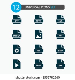 Types Icons Set Image System Exe: เวกเตอร์สต็อก (ปลอดค่าลิขสิทธิ์ ...