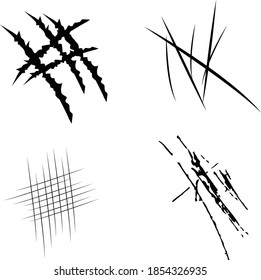 Types Scratches Vector Graphics Stock Vector (Royalty Free) 1854326935 ...