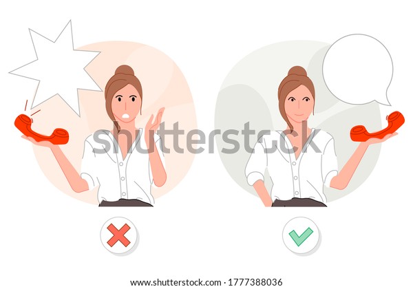 Types Telephone Conversation Vector Illustration Cartoon Stock Vector ...