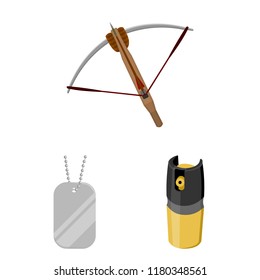 Types Weapons Cartoon Icons Set Collection Stock Vector (Royalty Free ...