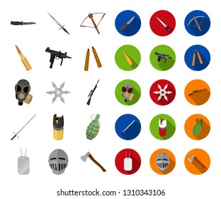 Types Weapons Cartoon Icons Set Collection Stock Vector (Royalty Free ...