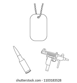 Types Weapons Outline Icons Set Collection: เวกเตอร์สต็อก (ปลอดค่า ...