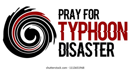 Typhoon Hurricane Disaster Logo Design Stock Vector (Royalty Free ...
