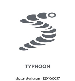 Typhoon Icon Typhoon Design Concept Weather Stock Vector (Royalty Free ...