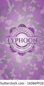Typhoon Pink On Camouflage Texture Vector Stock Vector (Royalty Free ...