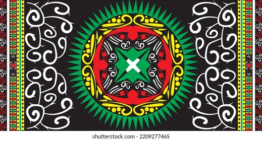 Typical Cloth Aceh Indonesia Called Kerawang Stock Vector (Royalty Free ...