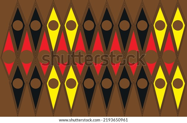 Typical Native Handmade Ornamental Geometric Design Stock Vector ...