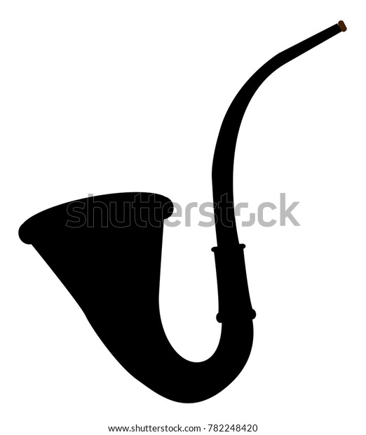 Typical Old Fashioned Pipe Silhouette Used Stock Vector (Royalty Free ...