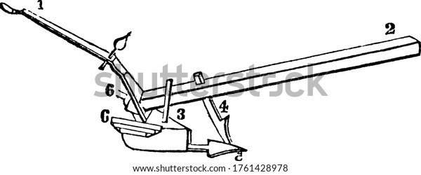 Typical Representation Aratrum Tool Farm Implement: เวกเตอร์สต็อก (ปลอด ...