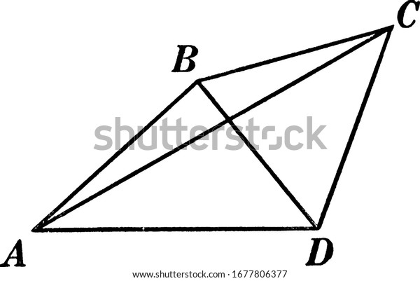 Typical Representation Geometric Construction Quadrilateral Diagonals ...