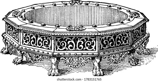 Typical Representation Spanish Brazier Portable Heater Stock Vector ...