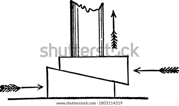 Typical Representation Wedge Triangular Prism Hard Stock Vector ...