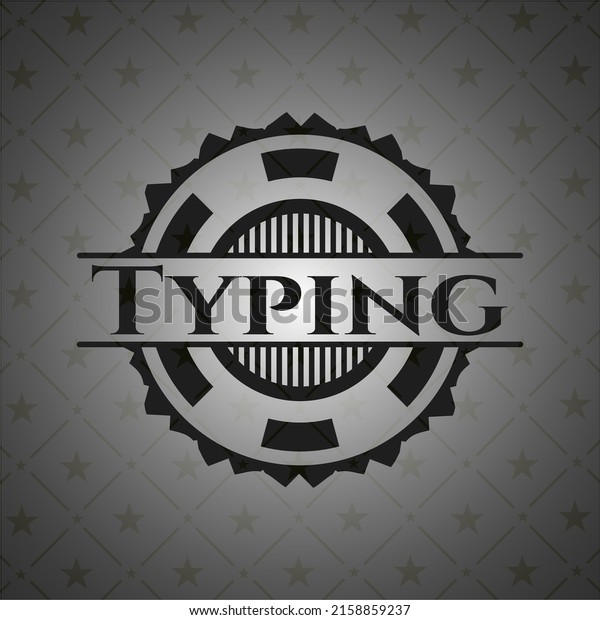 Typing Black Emblem Vector Illustration Detailed: เวกเตอร์สต็อก (ปลอด ...