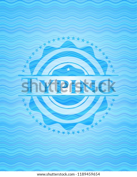 Typing Water Style Badge Stock Vector (Royalty Free) 1189459654 ...