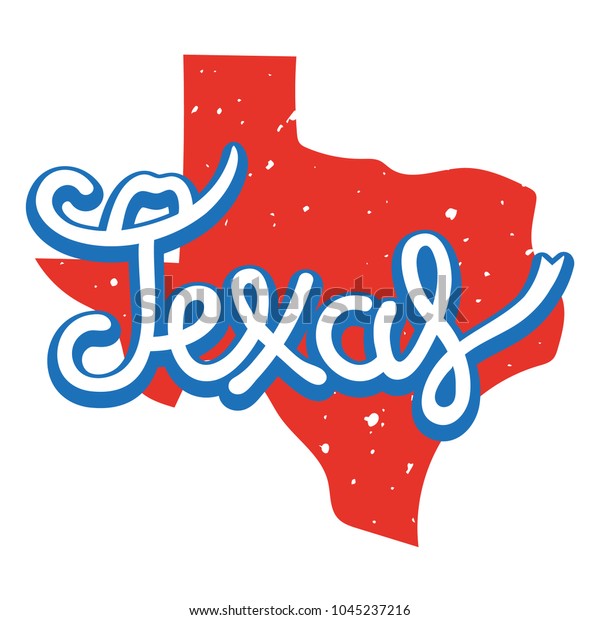 Typographic Poster Form Symbols State Texas: เวกเตอร์สต็อก (ปลอดค่า ...