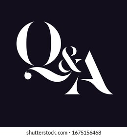 Typographic Poster Qa Questions Answers Social Stock Vector (Royalty ...