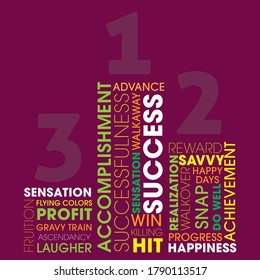 Typography Artwork Design Synonym Words Stock Vector (Royalty Free ...