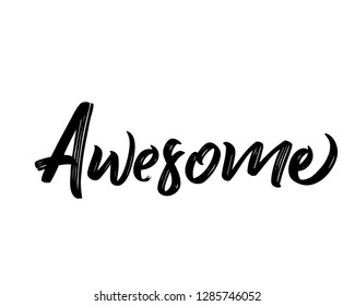 Typography Calligraphy Text Word Art Design Stock Vector (Royalty Free ...