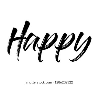 Typography Calligraphy Word Art Text Design Stock Vector (Royalty Free ...