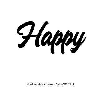 Typography Calligraphy Word Art Text Design Stock Vector (Royalty Free ...