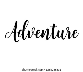 Typography Calligraphy Word Art Text Design Stock Vector (Royalty Free ...