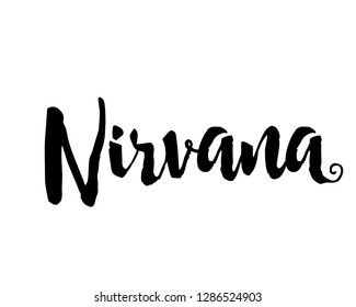 Nirvana Word Art Text Design Vector Stock Vector (Royalty Free ...