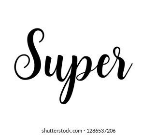 Typography Calligraphy Word Art Text Design Stock Vector (Royalty Free ...