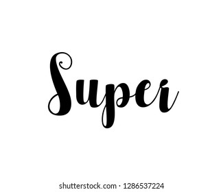 Typography Calligraphy Word Art Text Design Stock Vector (Royalty Free ...