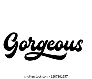 Cacao Brush Hand Lettering Script Calligraphy: vector de stock (libre ...