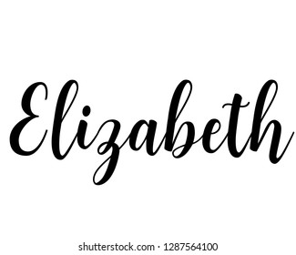 The Name Elizabeth Images, Stock Photos & Vectors | Shutterstock
