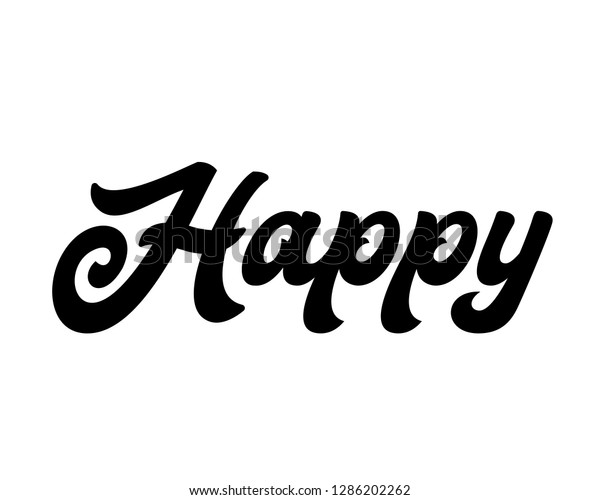 Typography Calligraphy Word Art Text Design: เวกเตอร์สต็อก (ปลอดค่า ...
