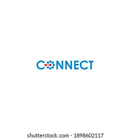 Typography Connect Graphic Logo Design Stock Vector (Royalty Free ...