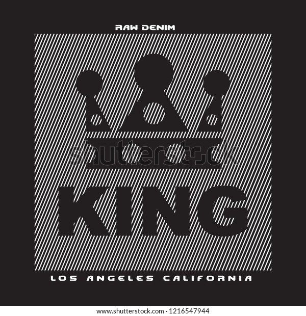 Typography Design Crown King Lettering Stock-Vektorgrafik (Lizenzfrei ...