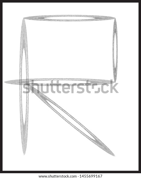 Typography Design Letter R Stock Vector (Royalty Free) 1455699167 ...