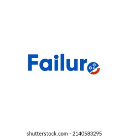 Typography Failure Letter Logo Problem Fault Stock Vector (Royalty Free ...