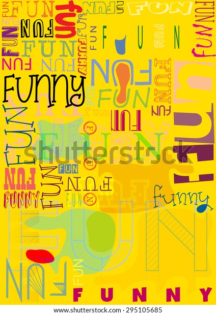 Typography Fun Letters Word Graphic Stock Vector (Royalty Free ...