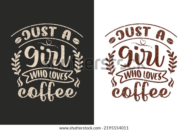 Typography Hand Lettering Coffee Quotes Poster Stock Vector (Royalty ...