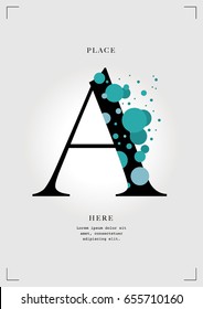 Typography Poster Design Minimalist Layout Design Stock Vector (Royalty ...