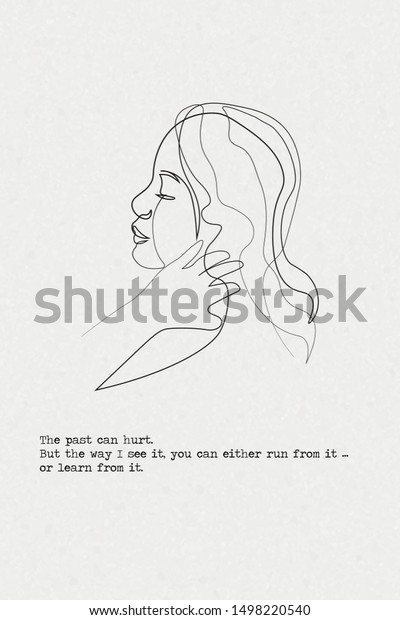 Typography Slogan Human Face Illustration On Stock Vector (Royalty Free ...