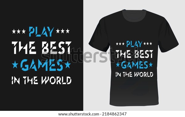 Typography Text Tshirt Design Template Stock Vector (Royalty Free ...