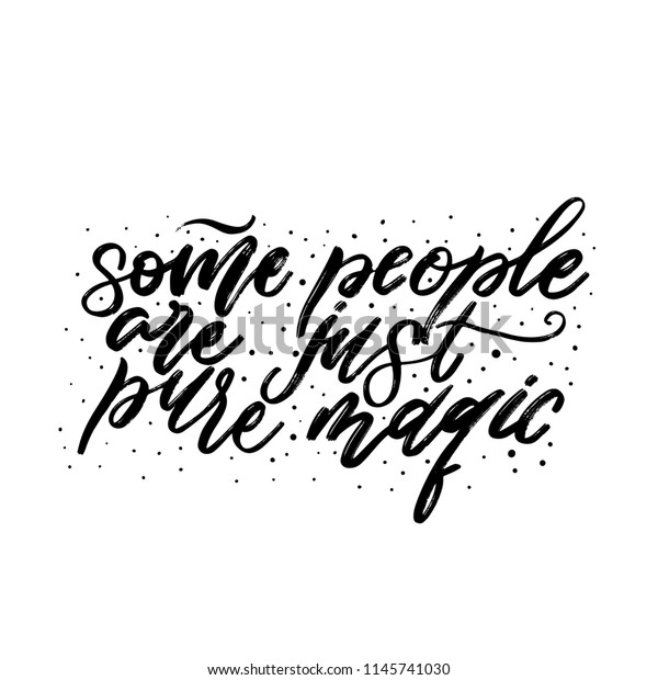 Typography Vector Calligraphy Emotion Magical Lettering Stock Vector ...