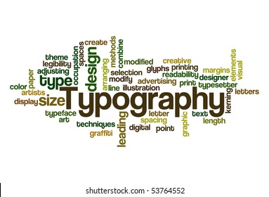 Typography Word Cloud Stock Vector (Royalty Free) 53764552 | Shutterstock