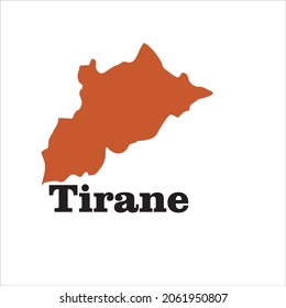 Tyrane Map On White Background Stock Vector (Royalty Free) 2061950807 ...