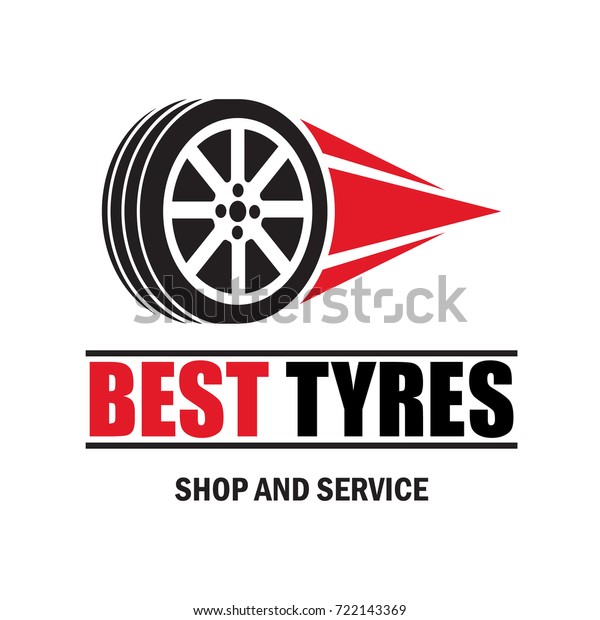 Tyre Tire Logo Emblems Insignia Text Stock Vector (Royalty Free) 722143369